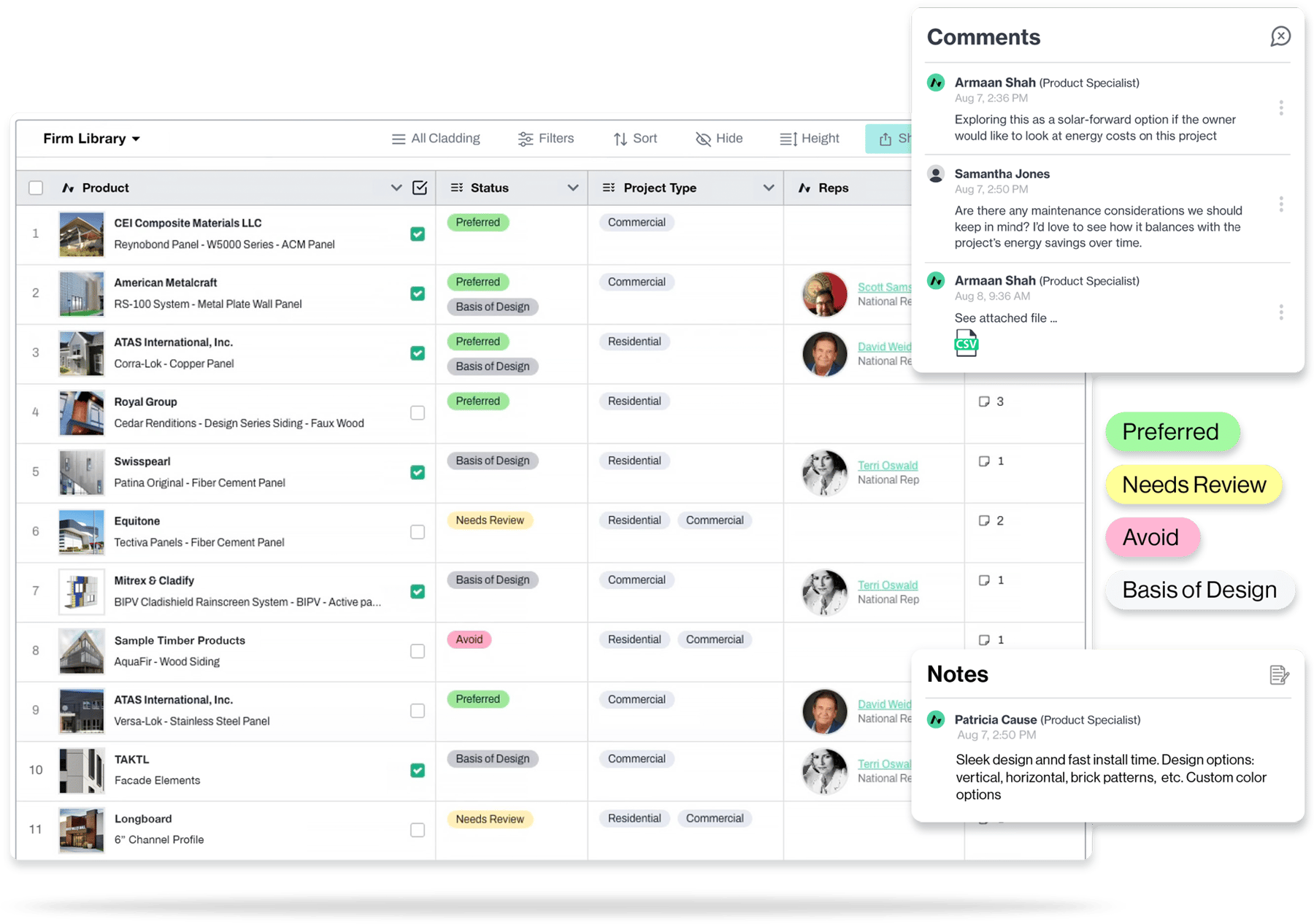 Materials Hub | All-in-one platform for product search & selection
