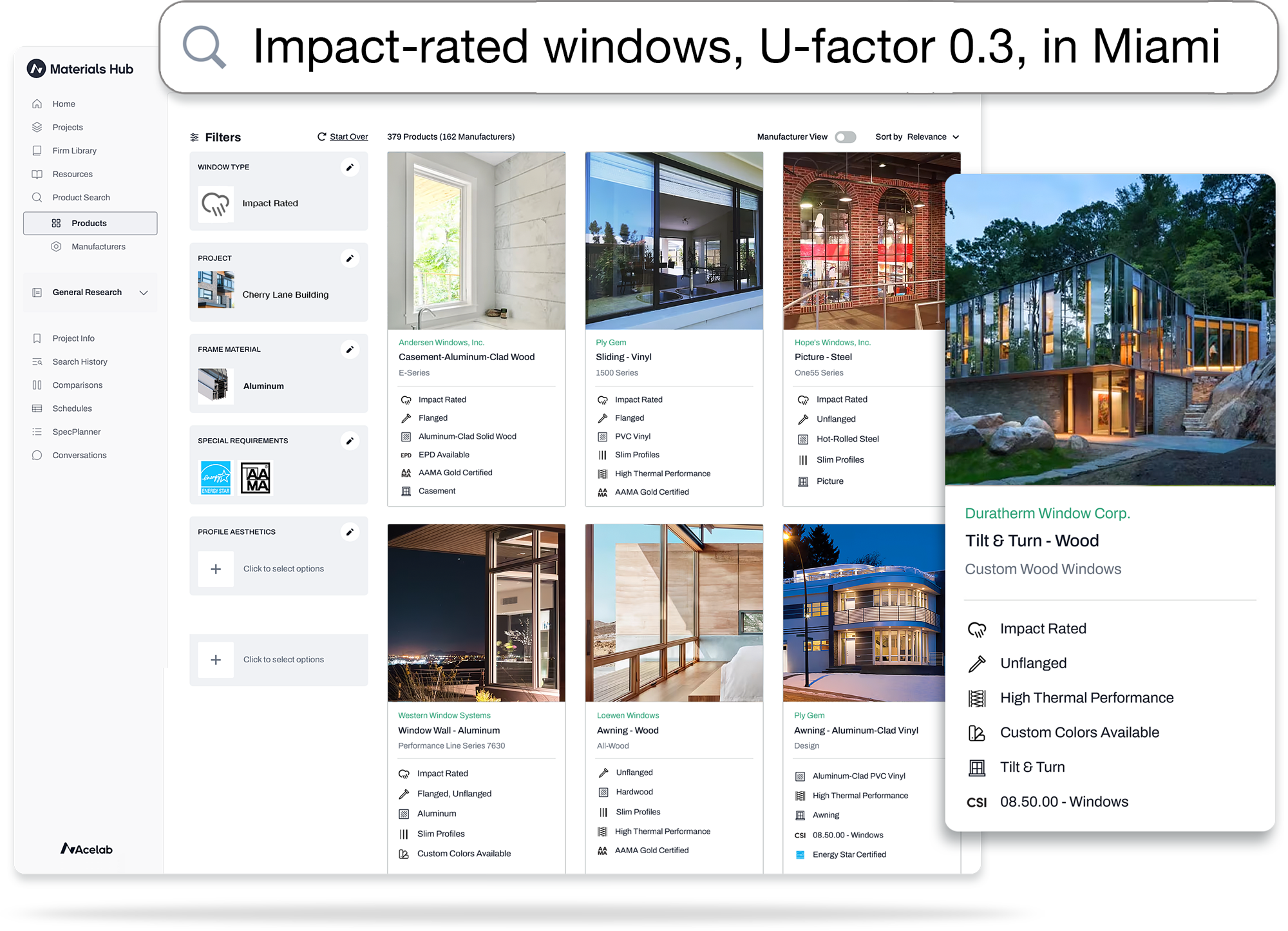 Materials Hub | All-in-one platform for product search & selection